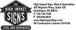 High Impact Sign - Login